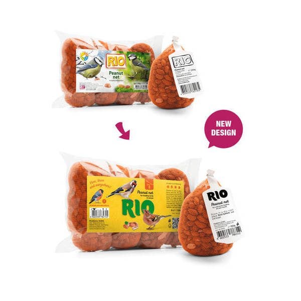 RIO Peanut net 150g - zemesriekstu tīkls putnu barošanai dabā | SUNS.lv